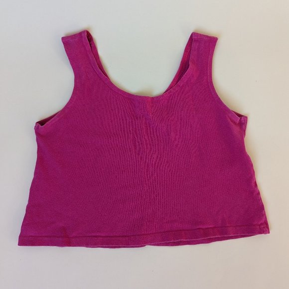Tops | Magenta Crop Top Tank | Poshmark